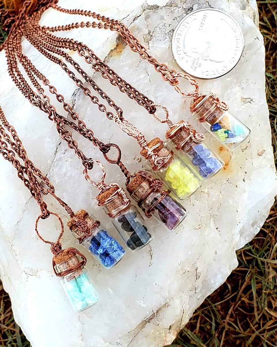 Miniature Crystal Vials – Wearable Geology